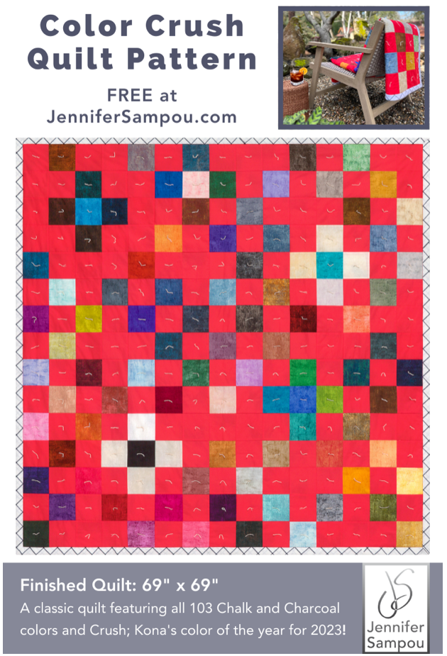 Color Crush Quilt Pattern: FREE PDF DOWNLOAD – Jennifer Sampou Fabrics